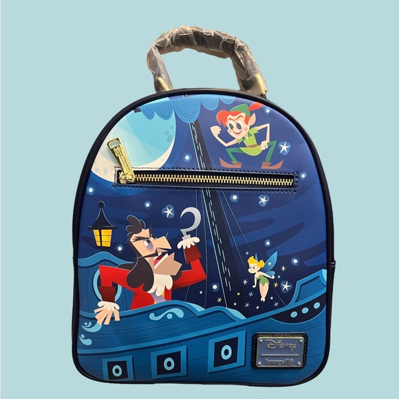 Loungefly | Bags | Loungeflydisney Peter Pan Jolly Roger Mini Backpack ...
